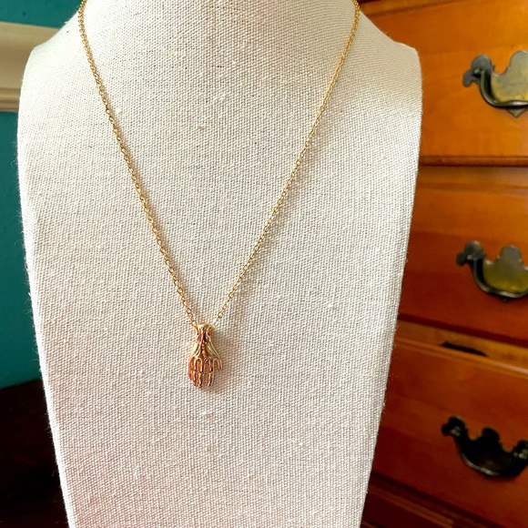 Jewelry | Gold Tone Layering Necklace With Delicate Hand Charm | Poshmark